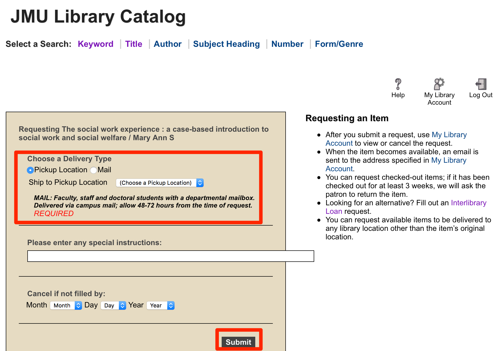 Borrow & Renew : JMU Libraries