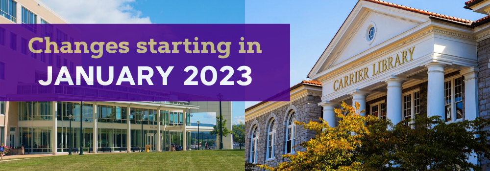 Changes to Rose & Carrier Starting in January - JMU Libraries