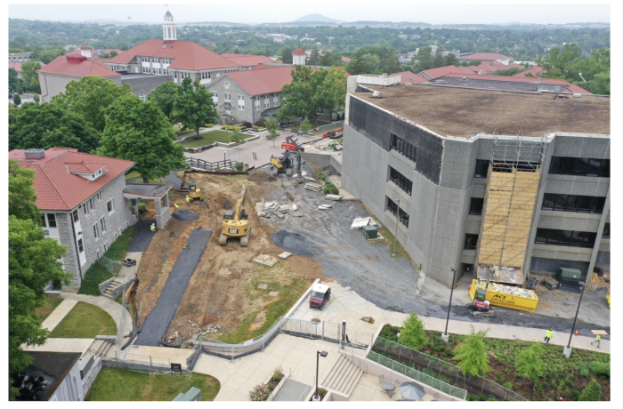 Photos of Construction Progress : JMU Libraries