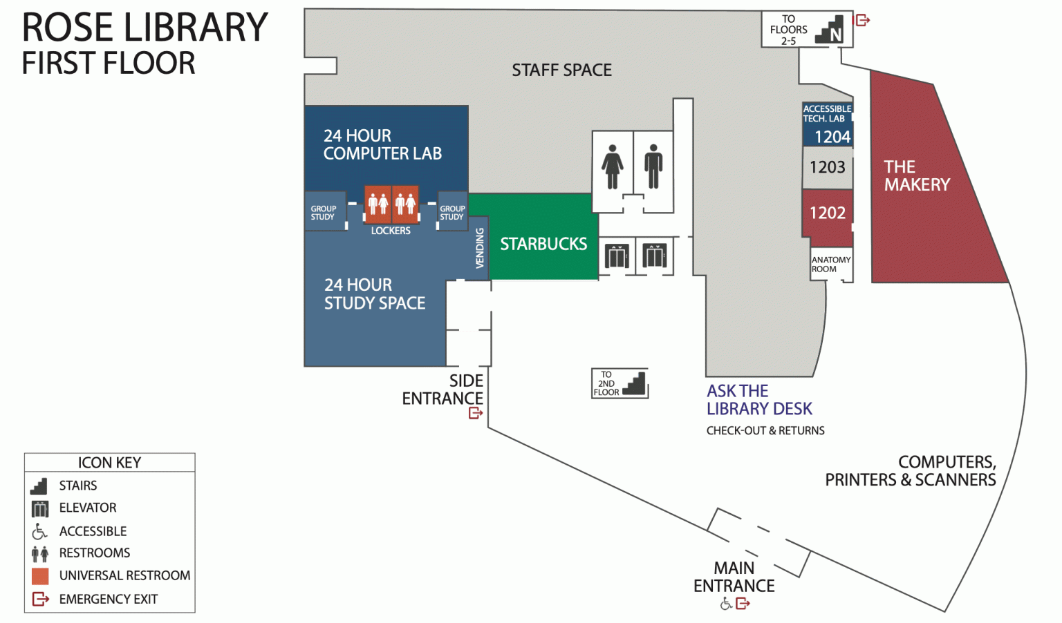 Rose Library Floor Plans - JMU Libraries