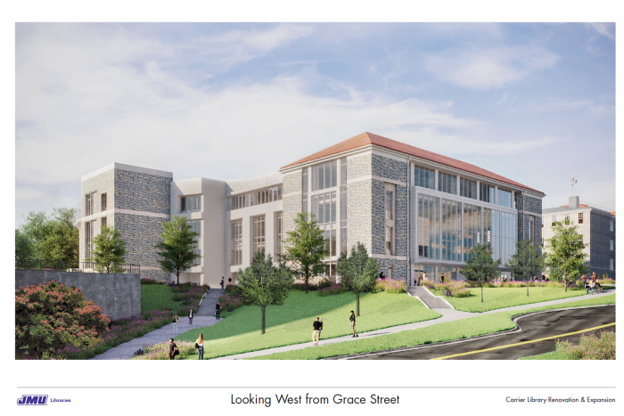 Renderings of the Future Carrier Library - JMU Libraries
