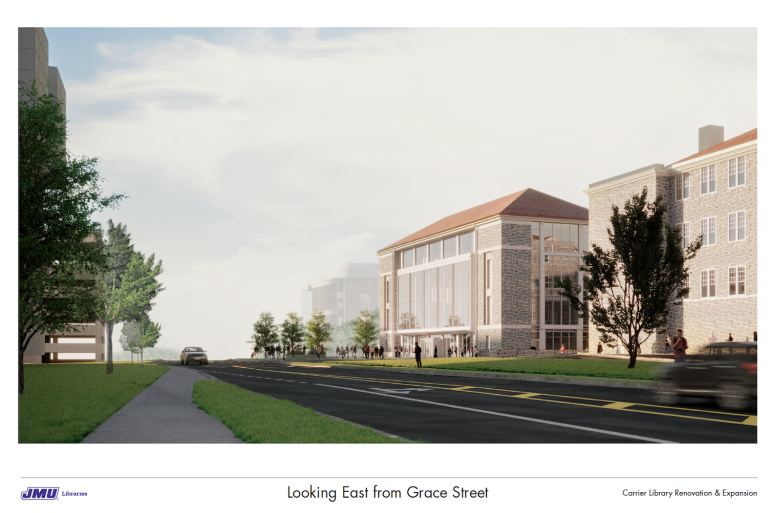 Renderings of the Future Carrier Library - JMU Libraries