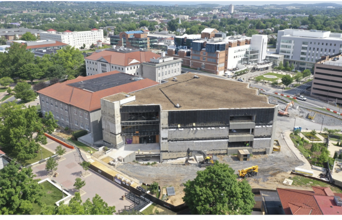 Photos of Construction Progress : JMU Libraries