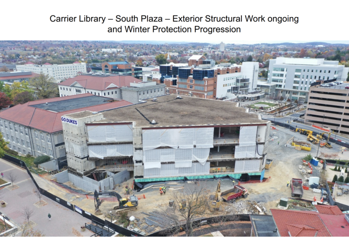 Photos of Construction Progress – JMU Libraries